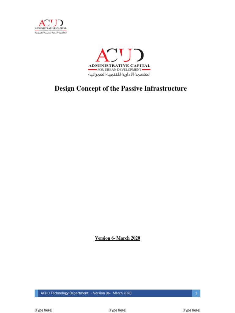 Design Concept of the Passive Infrastructure | PDF