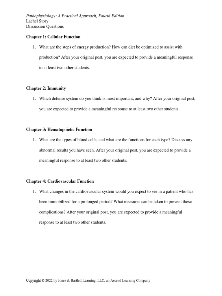 Chapter 1: Cellular Function: Pathophysiology: A Practical Approach, Fourth Edition | PDF ...