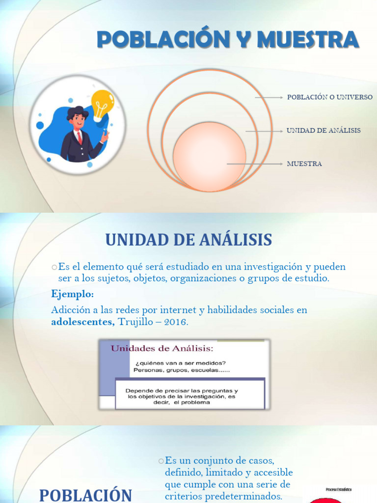 Población y Muestra | PDF | Muestreo (Estadísticas)