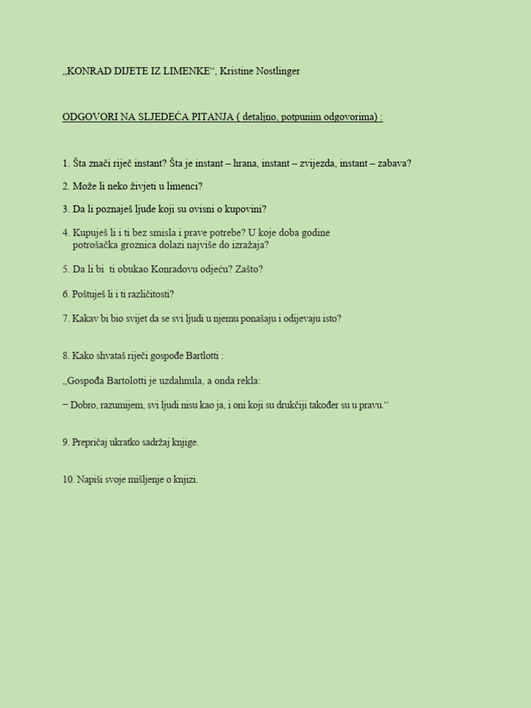 Konrad Dijete Iz Limenke, 6 | PDF