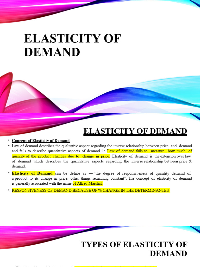 Understanding Demand Elasticity Types | PDF | Demand | Elasticity ...