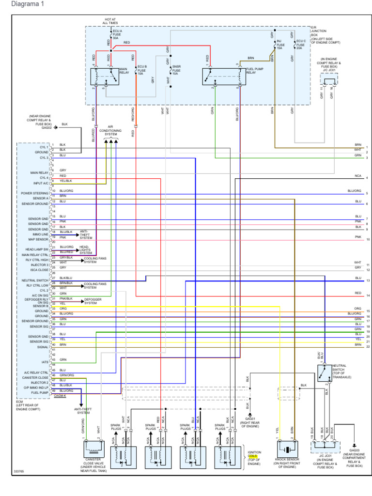 Automotive Electrical System Diagrams | PDF | Manufactured Goods ...