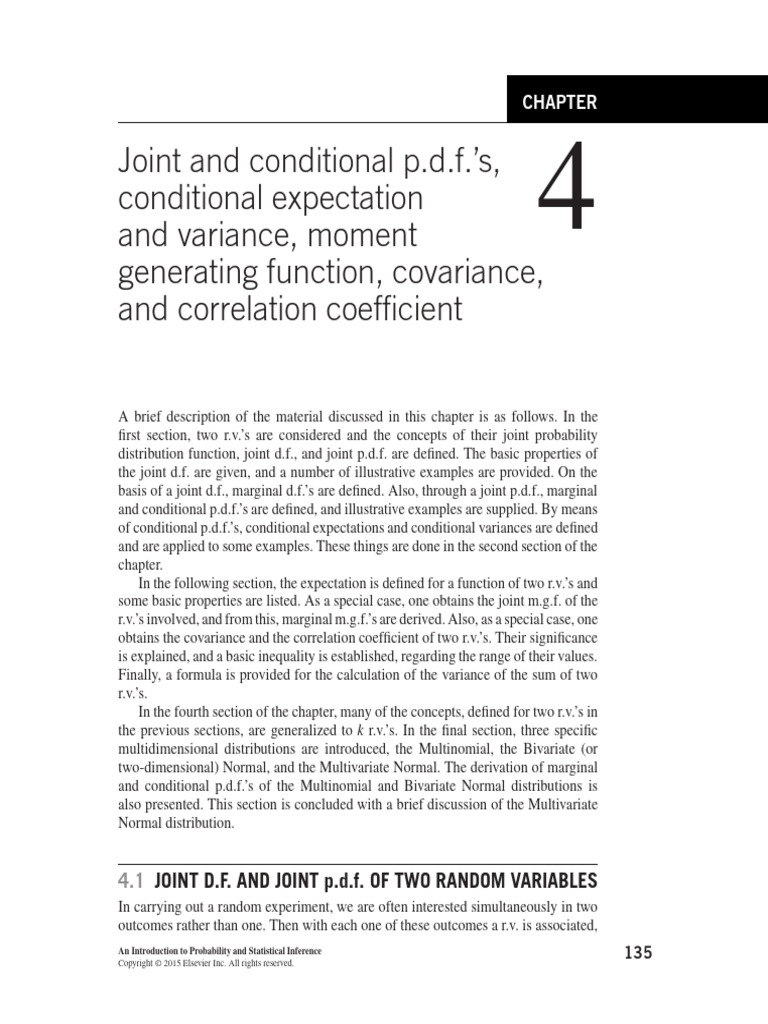 Conditional Expectation | PDF | Probability Density Function | Variance
