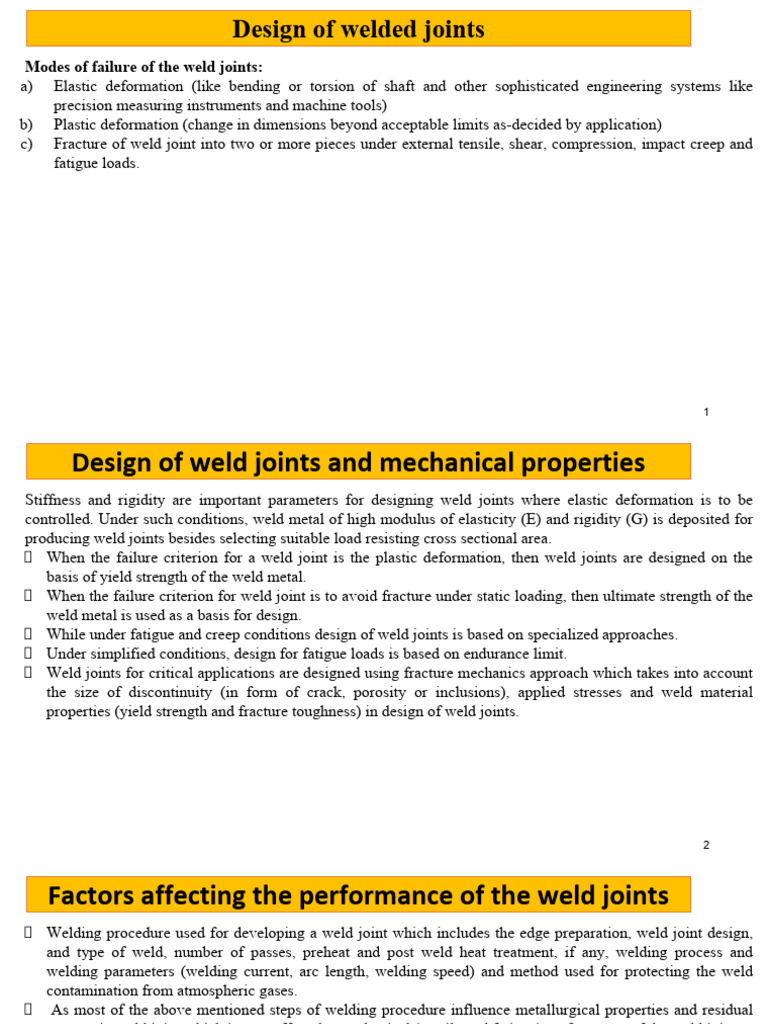 Weld Joint Design | PDF | Construction | Welding