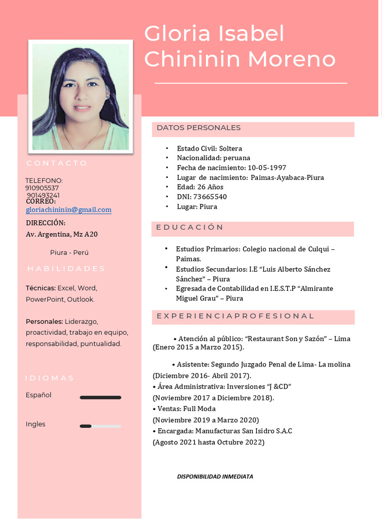 CV Isa - Piura PDF | PDF