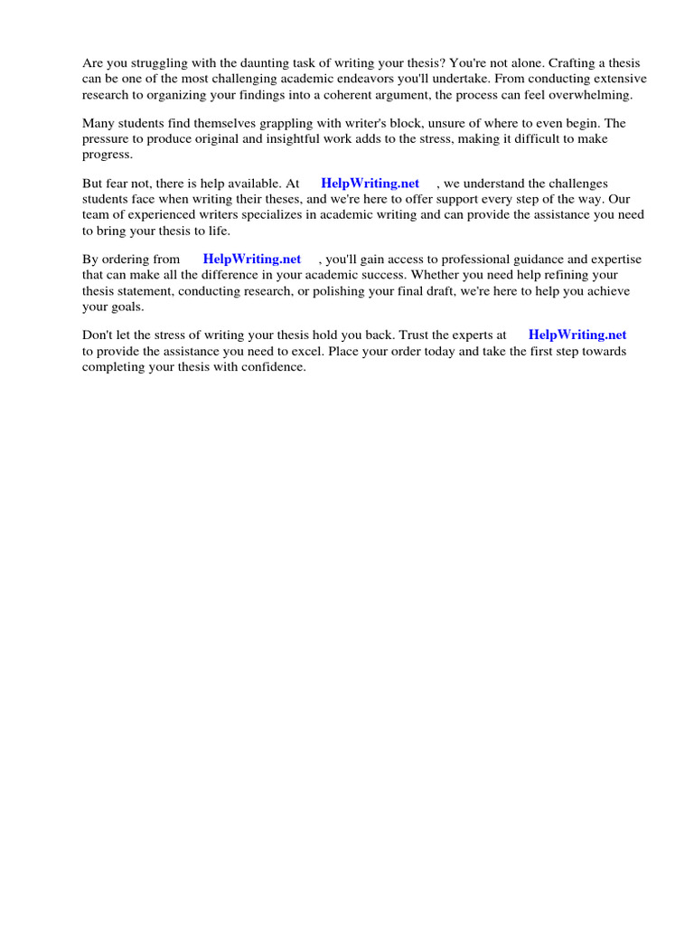 Can You Put Your Thesis in The Second Paragraph | PDF | Essays | Thesis