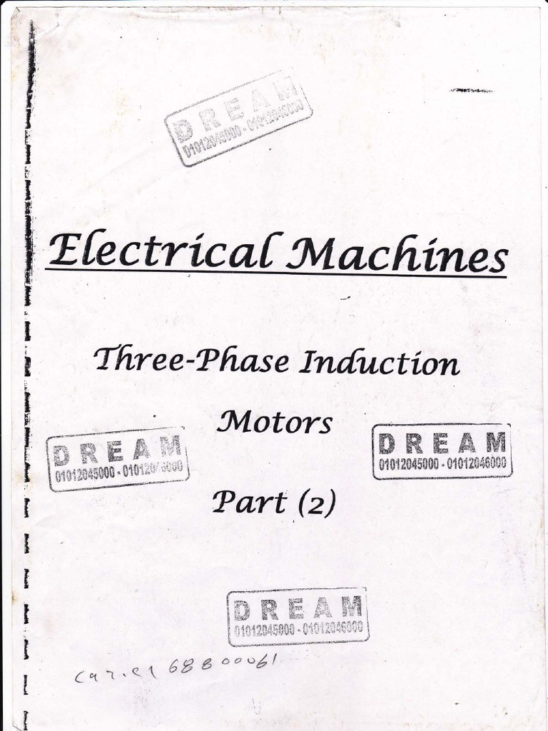 2 Three Phase Induction Motor p2 | PDF | Electric Motor | Quantity