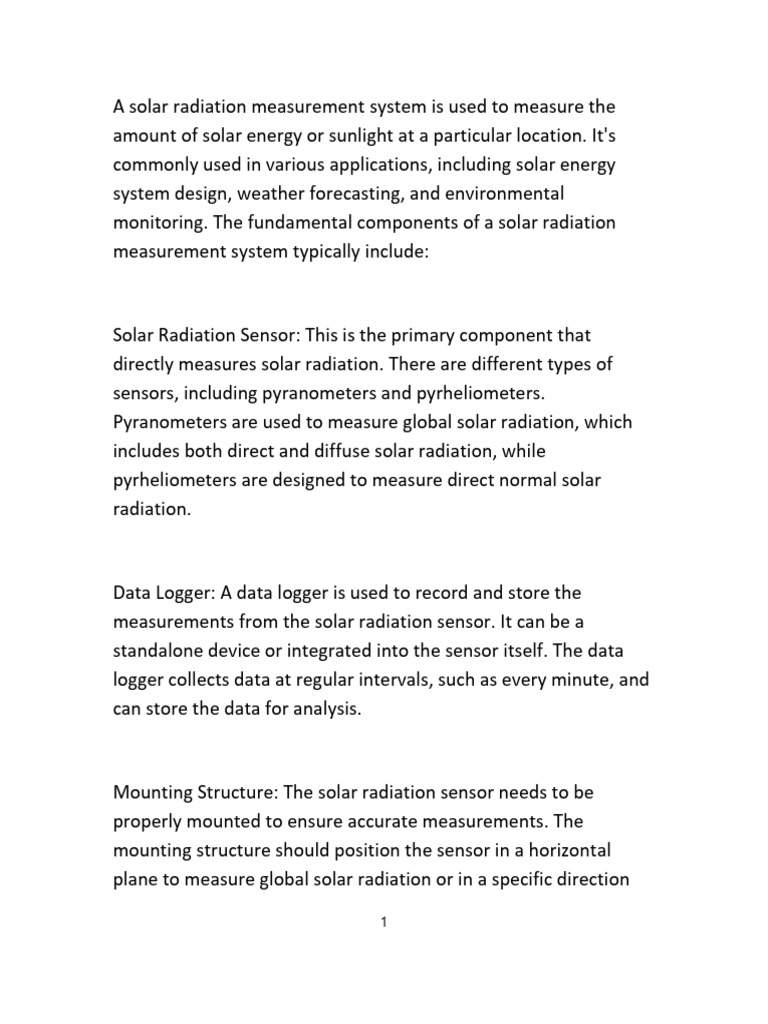 ES Unit 3 Measurement | Download Free PDF | Solar Energy | Metrology