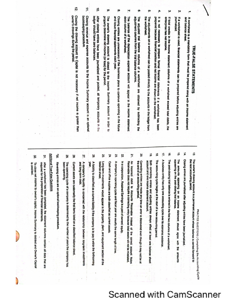 Completing The Accounting Cycle Pdf
