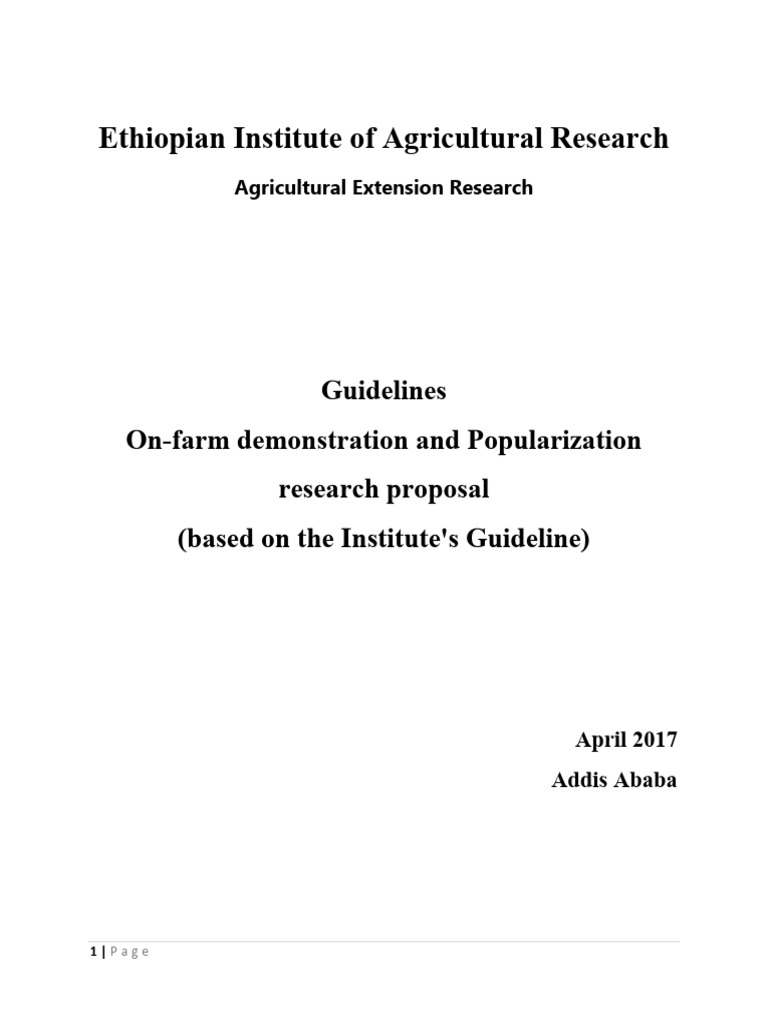 REVISED Outline of Extension Research Proposal | PDF | Methodology | Data