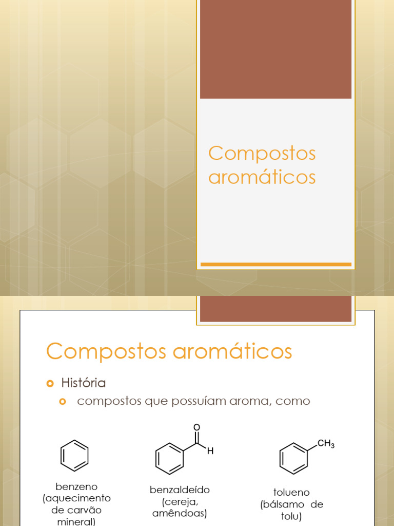 Compostos Aromáticos | PDF | Aromaticidade | Benzeno