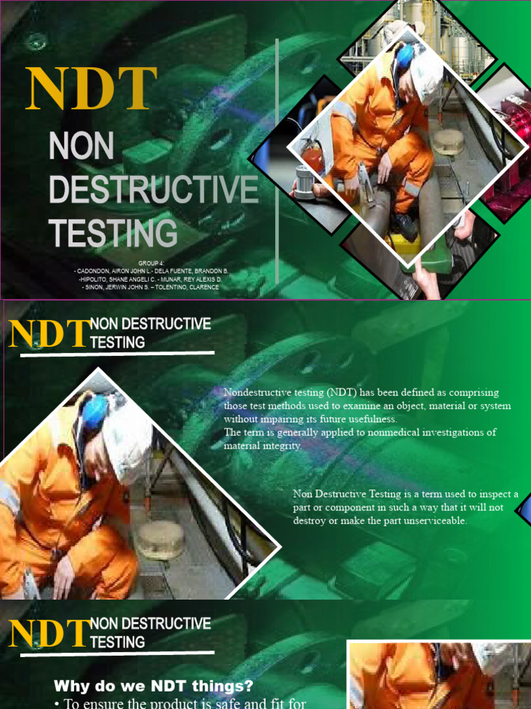 Group 4 Non Destructive Testing | PDF | Nondestructive Testing ... Group 4 Non Destructive Testing | PDF | Nondestructive Testing ...