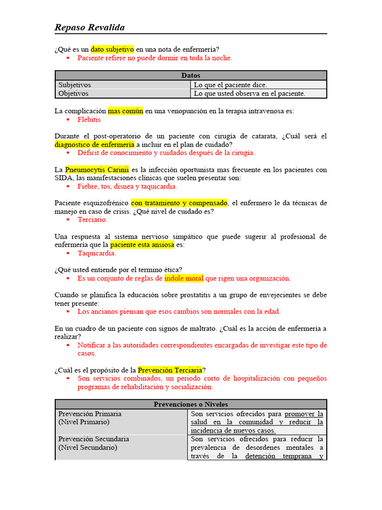 Repaso Revalida | PDF | El embarazo | Esquizofrenia