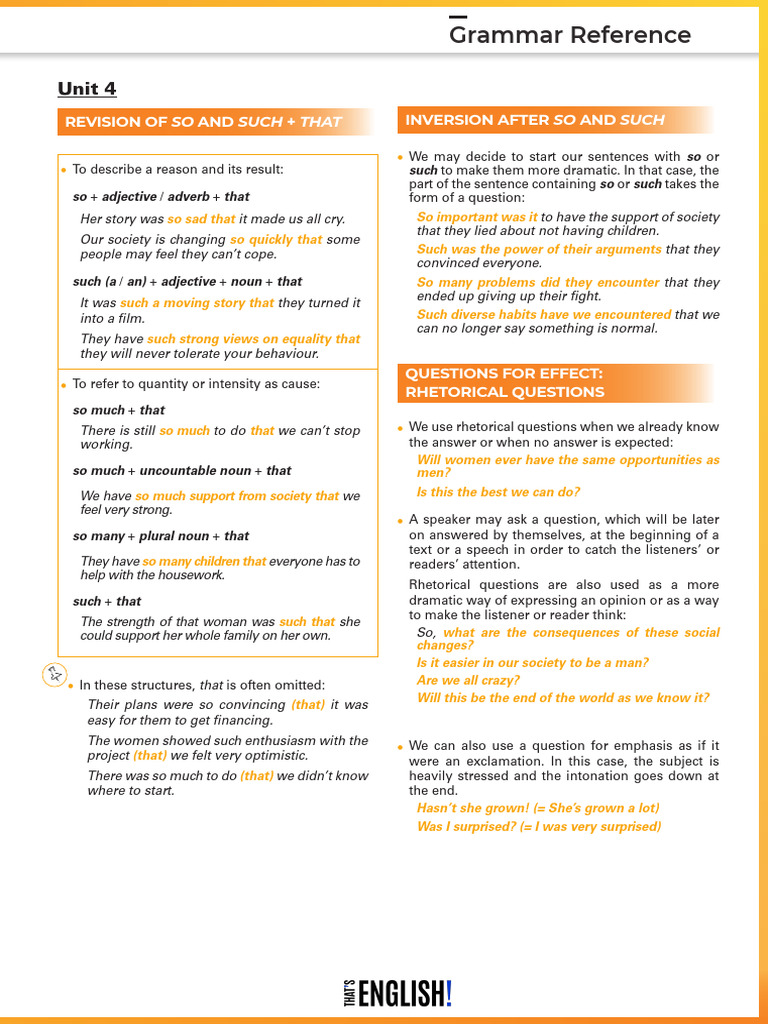 C1.2 U4 GrammarReference-3982230 | PDF | Noun | Adjective