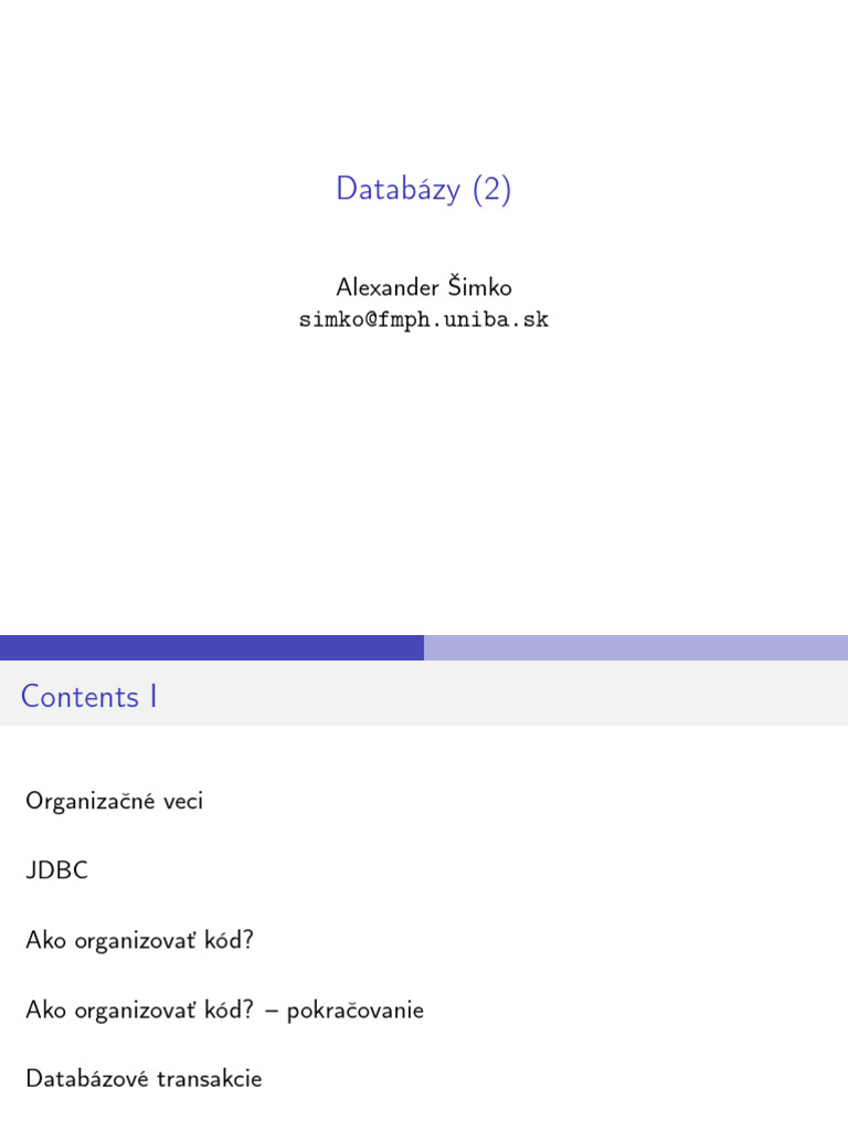db2 Prednasky | PDF