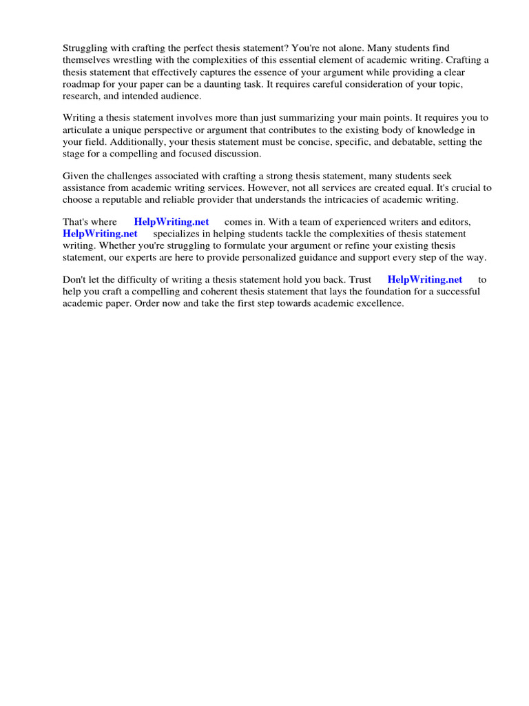 Unc Chapel Hill Writing Center Thesis Statements | PDF | Essays ...