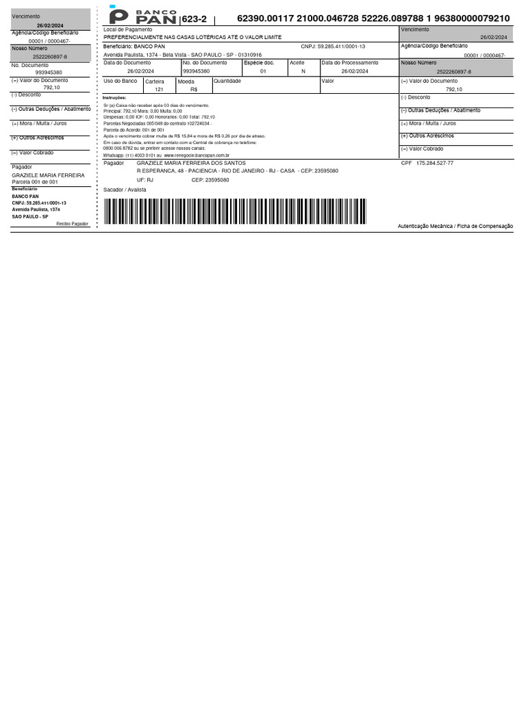 Boleto 20240224 | PDF