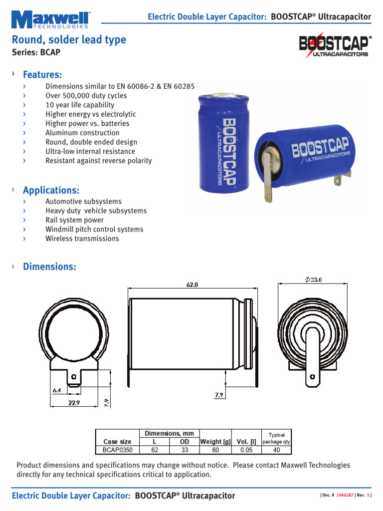 BCAP0350 | PDF | Capacitor | Electrical Components