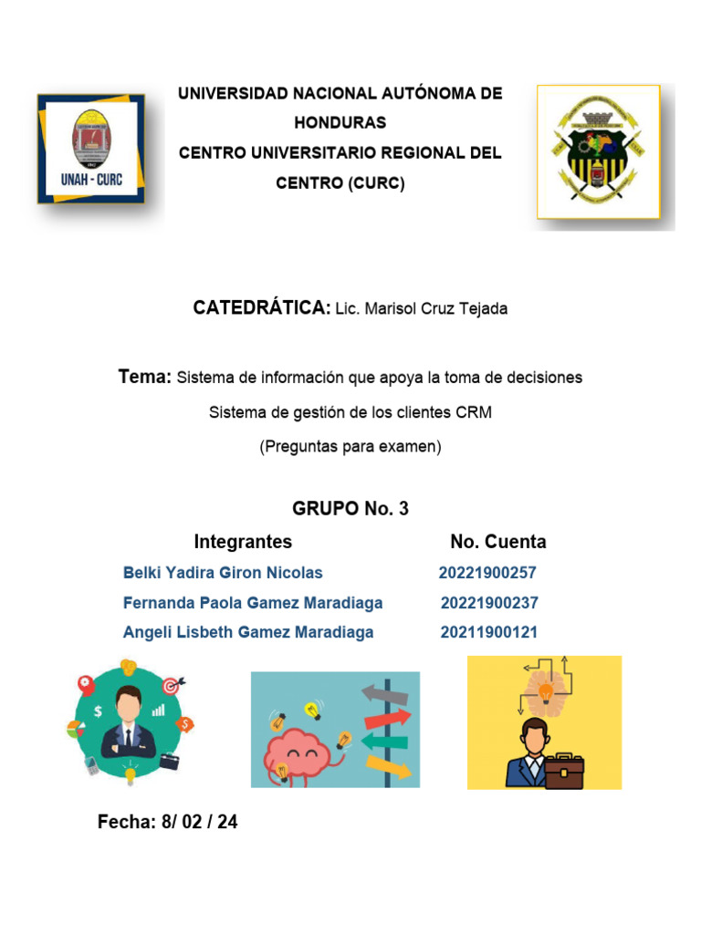 Grupo 3 INFORMATICA Tarea 2 | PDF | Gestión de la relación con el cliente | Tecnologías de la ...