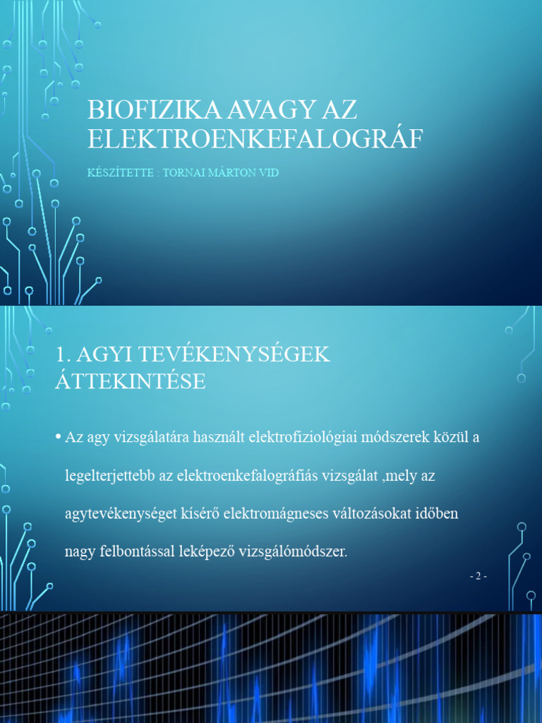 Biofizika Avagy Az Elektroenkefalográf | PDF