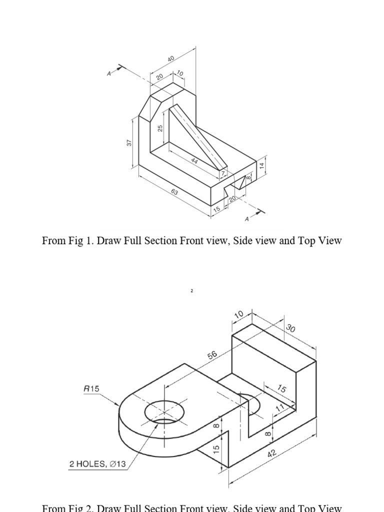 21 Orthographic Projection 72 | PDF | Technical Drawing | Geometry