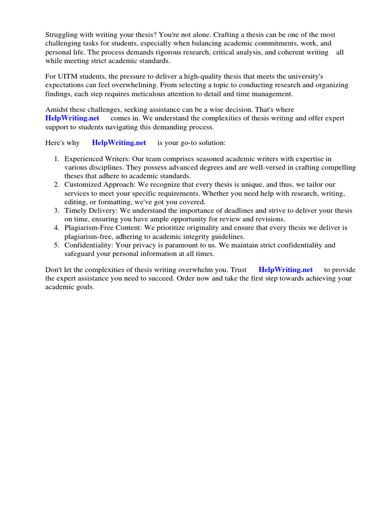 Example Thesis Uitm Student | PDF | Thesis | Science