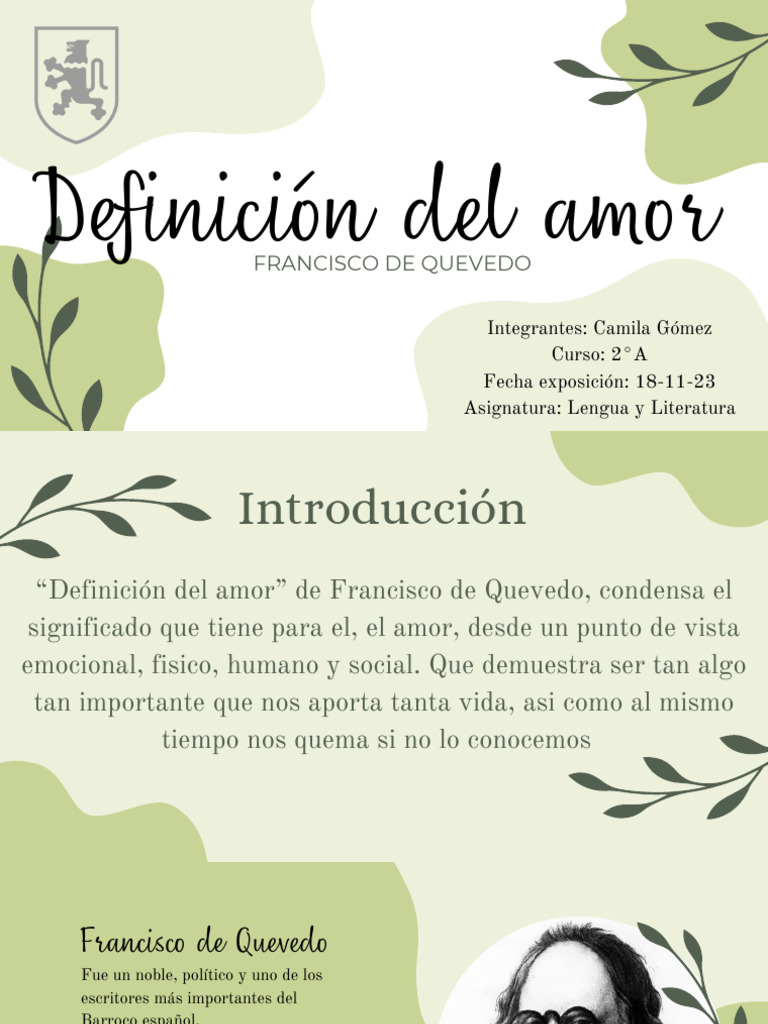 Definición Del Amor | PDF | Amor