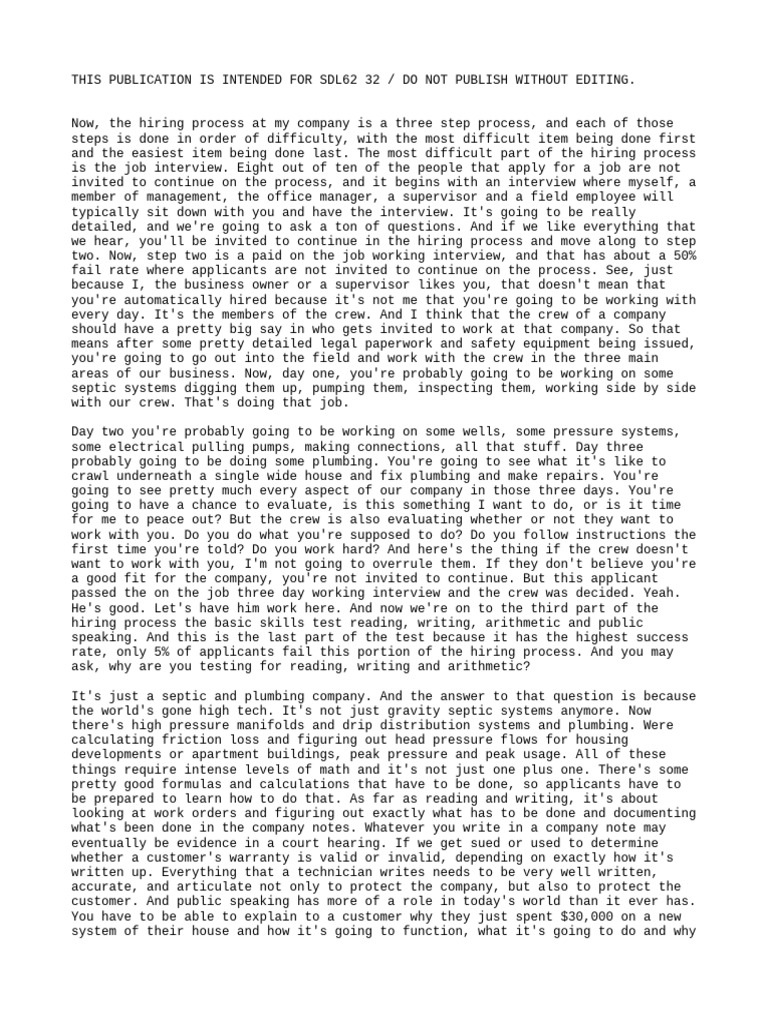 Rigorous Hiring Process Explained | PDF | Job Interview