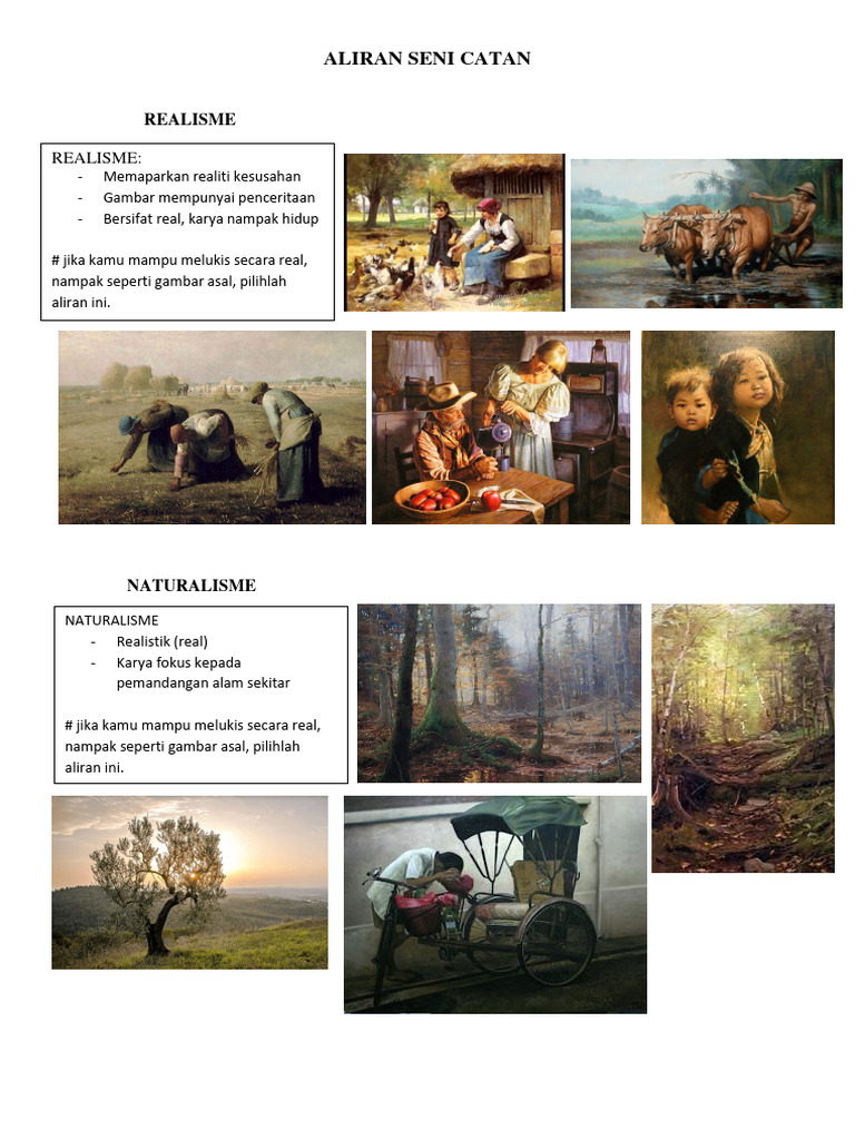 Aliran Seni Catan | PDF | Seni