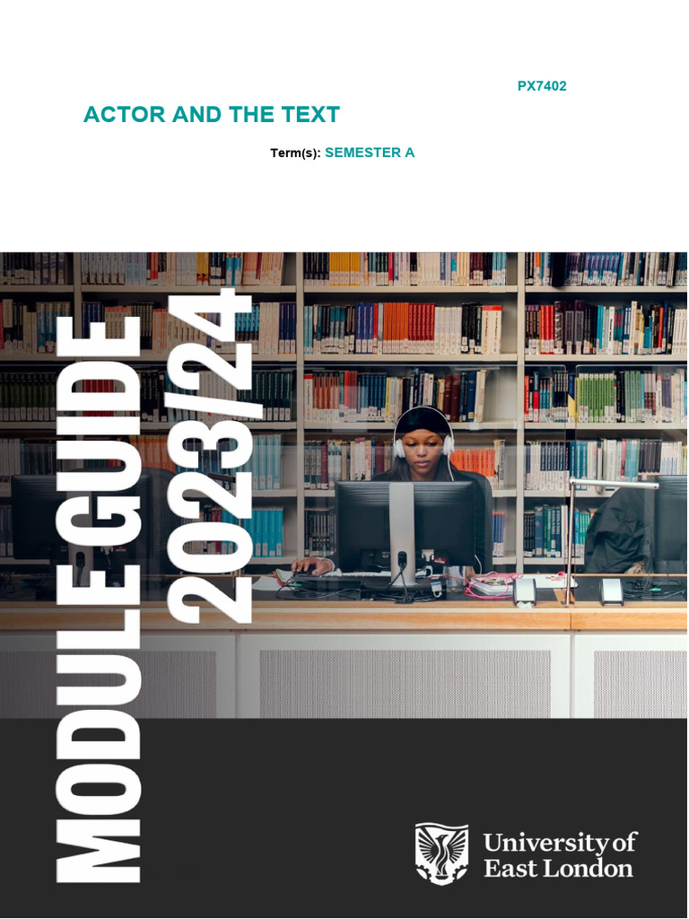 PX402 Actor and the Text Module Guide 2023 24 | PDF