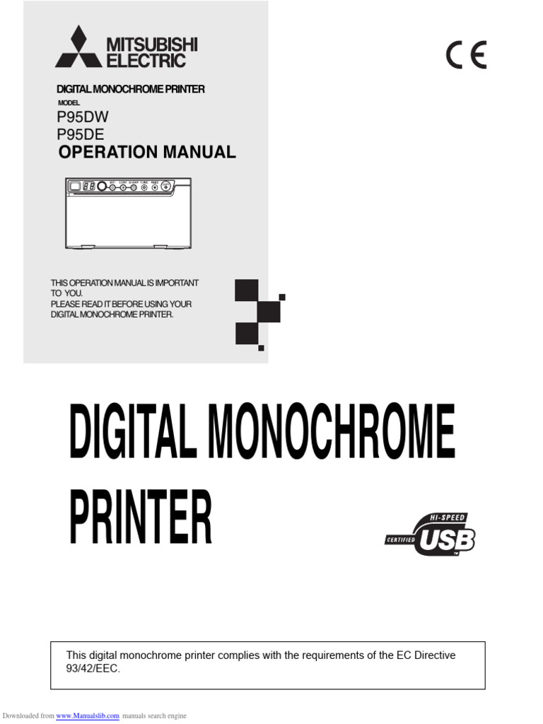 Digital Monochrome Printer | PDF | Hertz | Ac Power Plugs And Sockets