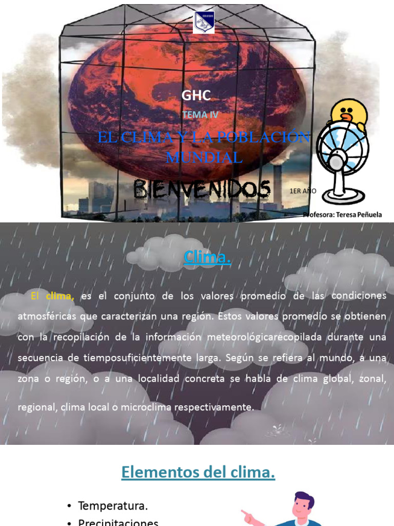 Tema Iv Clima y Distribución Mundial de La Poblacion | PDF | Clima | Herida