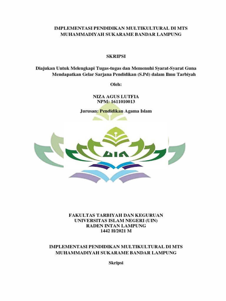 Skripsi 1-2 | PDF | Karier & Perkembangan | Agama & Spiritualitas