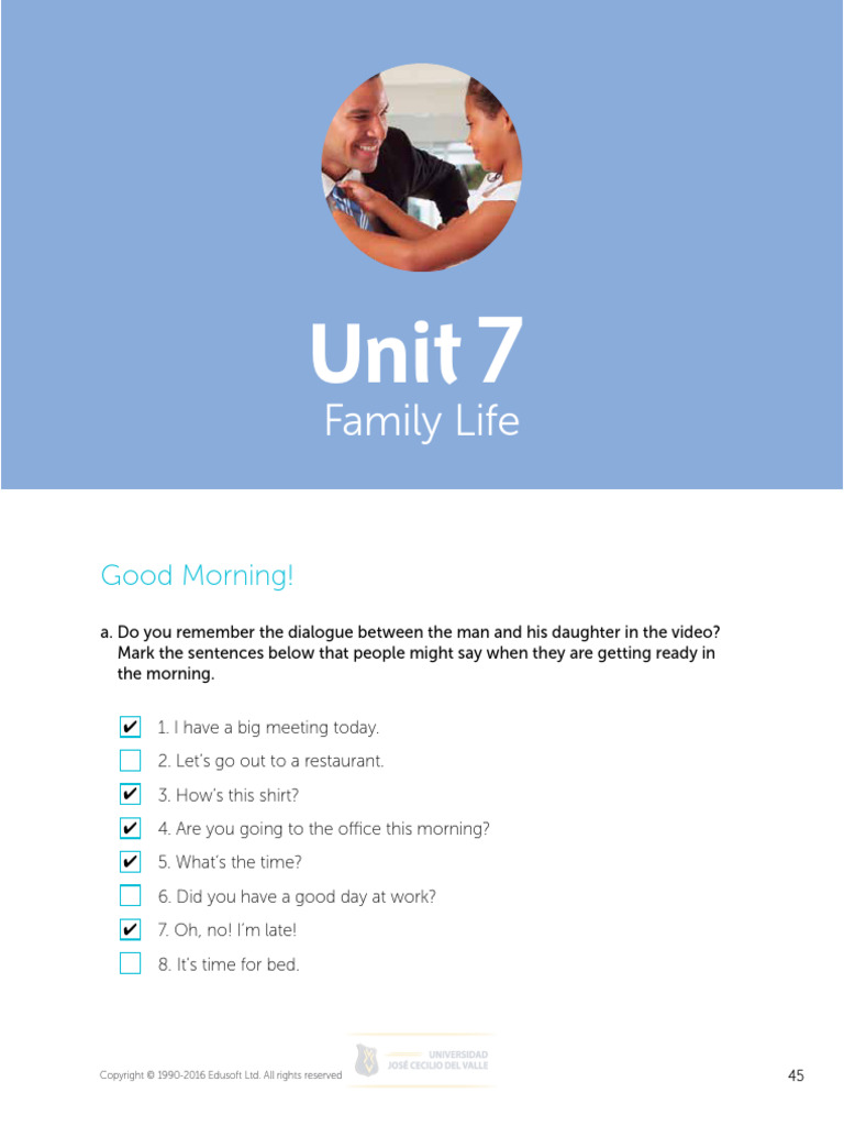 Basic 2 Workbook Unit 7. | PDF | Language Arts & Discipline