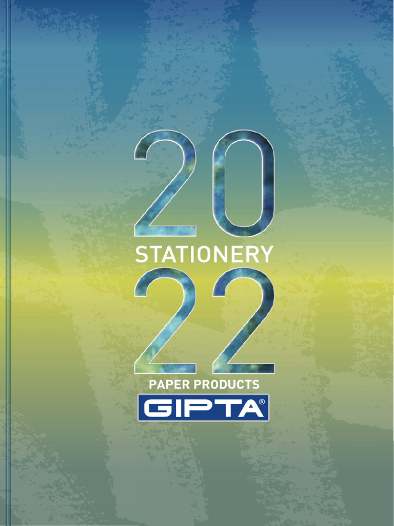 01 GIPTA KK 2022 Eng Defterler | PDF | Notebook | Paper