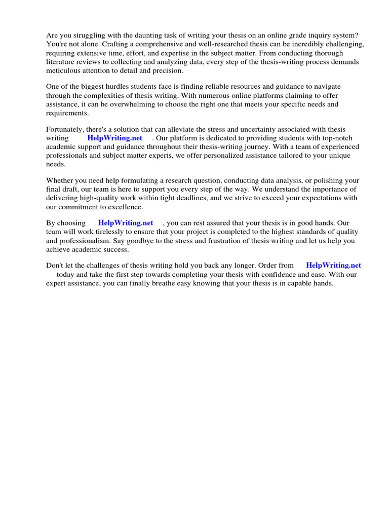 Online Grade Inquiry System Thesis PDF | PDF | Information | Mobile Phones