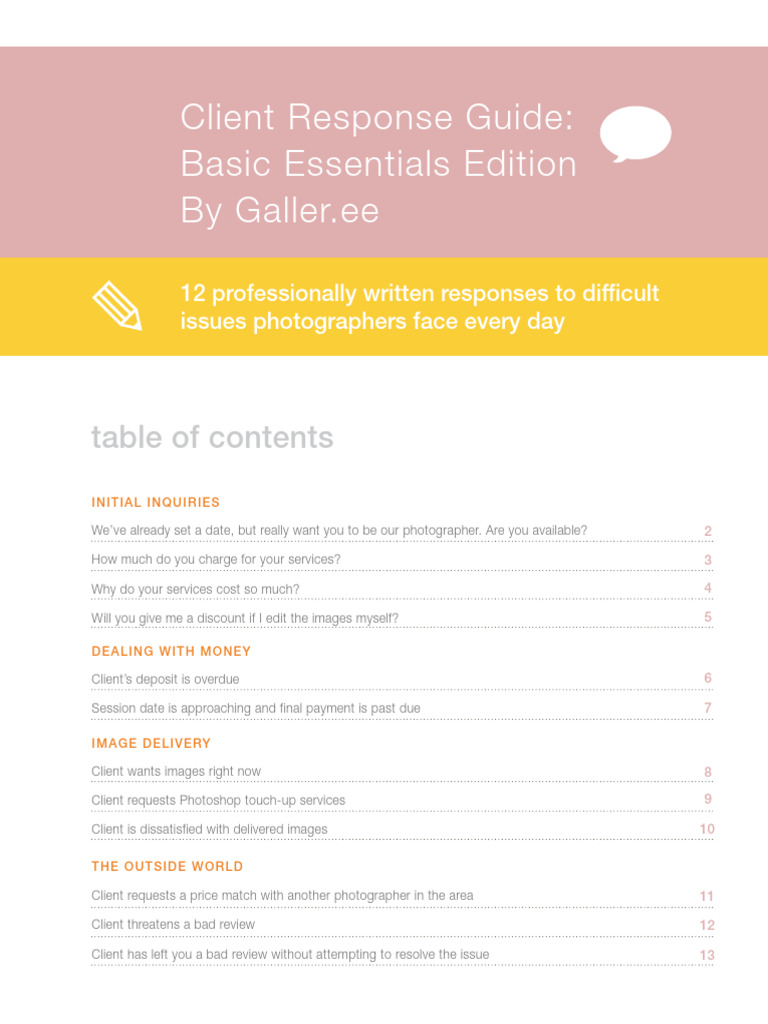 Galler Ee-Client Response Guide Basic Essentials | PDF