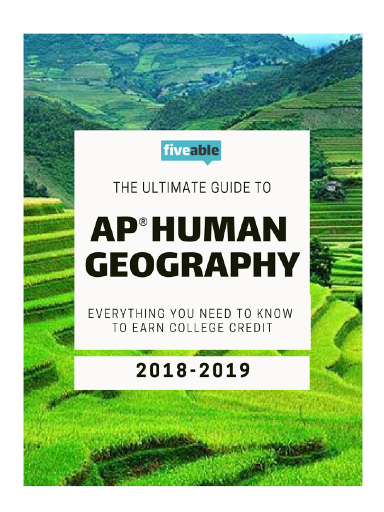 2018-2019 Ultimate Guide to AP Human Geography (1) | PDF | Agriculture ...