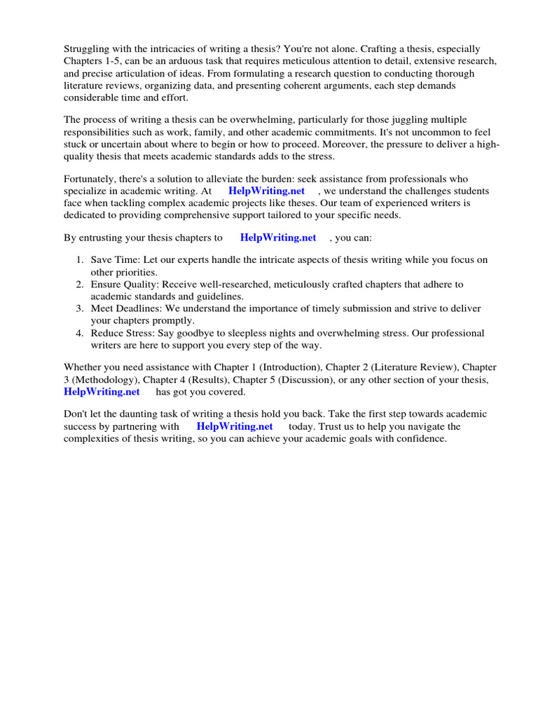 Sample of Thesis Chapter 1-5 | PDF | Thesis | Methodology Sample of Thesis Chapter 1-5 | PDF | Thesis | Methodology