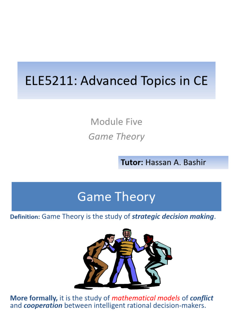 Module 6 - Game Theory | PDF | Game Theory | Economic Theories