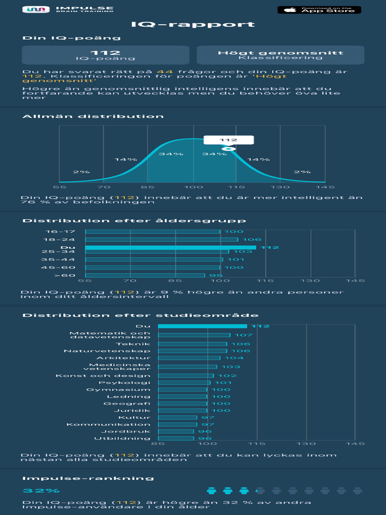 IQ Test Report 33-19-2023 | PDF