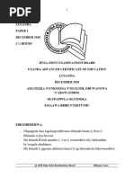 O Level Luganda Syllabus | PDF | Educational Assessment | Teaching Method