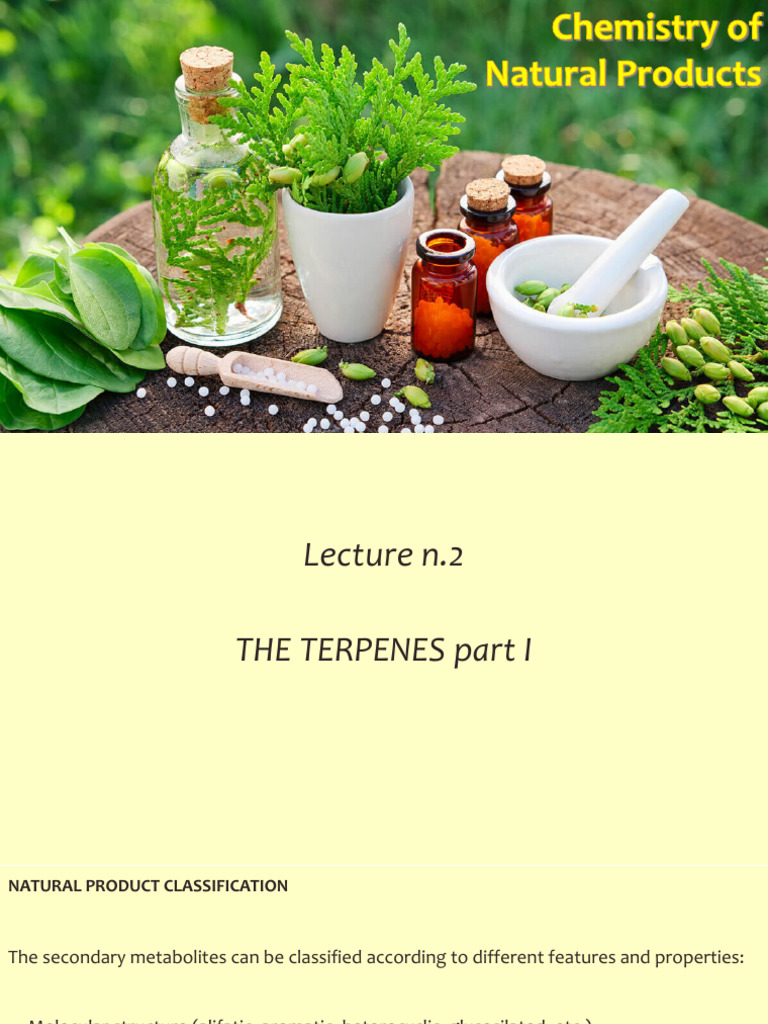 Terpenes: Biosynthesis and Classification | PDF | Steroid | Biomolecules