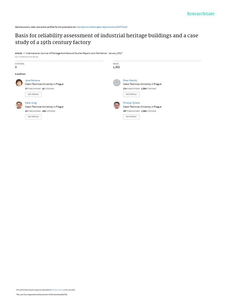 Basis For Reliability Assessment of Industrial Her | PDF | Reliability Engineering | Uncertainty