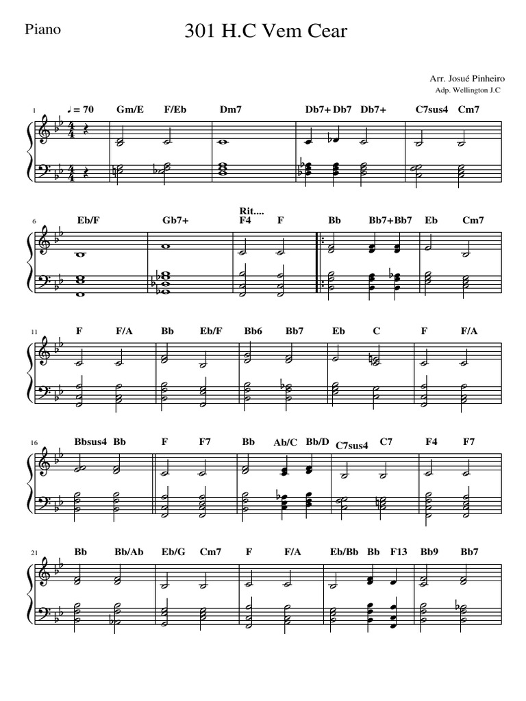 301 H.C Vem Cear-Piano | PDF