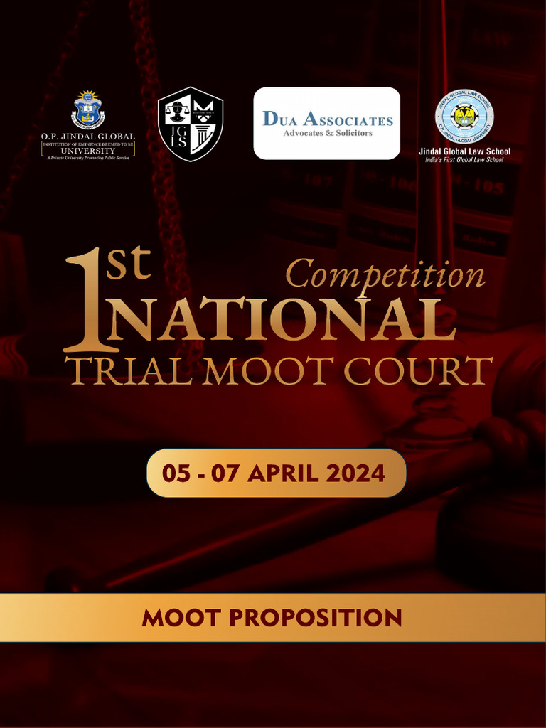 Moot Proposition - 1st National Trial Moot Court Competition | PDF ...