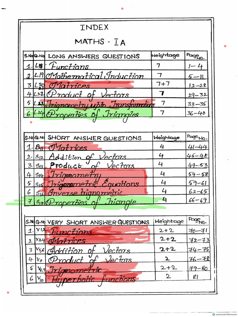 1A Expected Questions With Answers | PDF