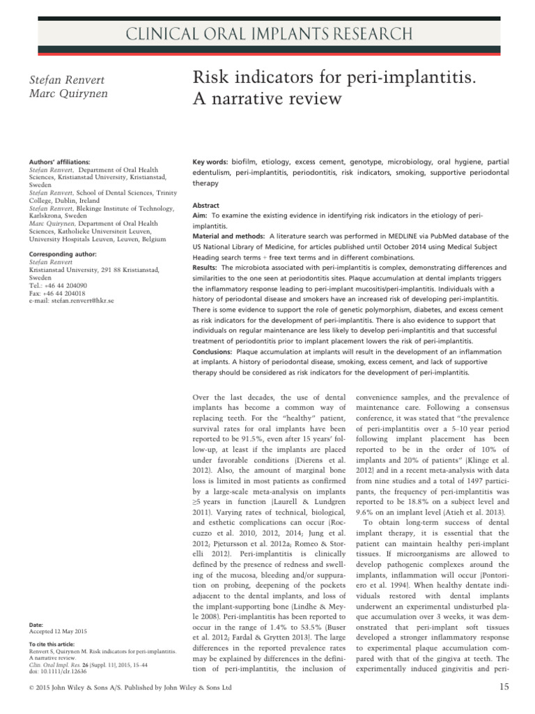 clr.12636 2 | PDF | Dental Implant | Periodontology