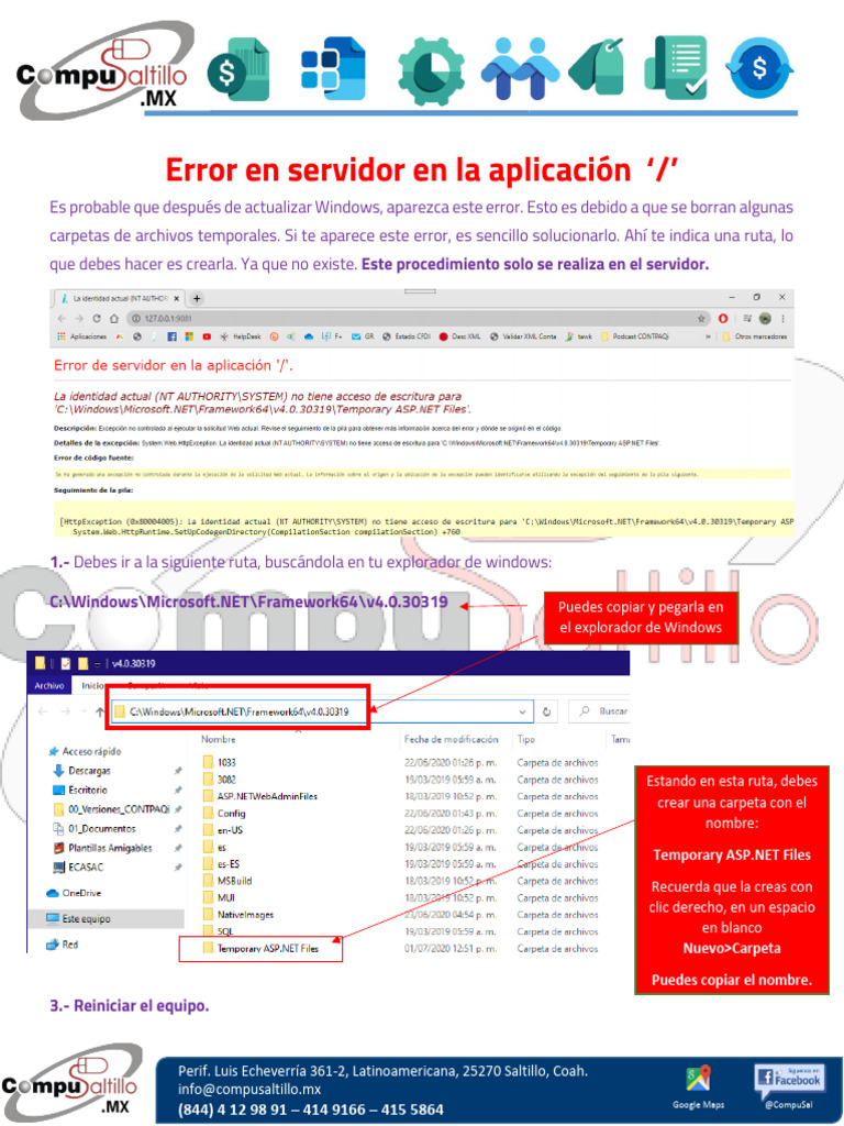 Error de Servidor en La Aplicación | PDF
