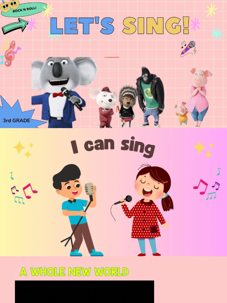 LET'S SING - PROJECT 3rd GRADE. | PDF